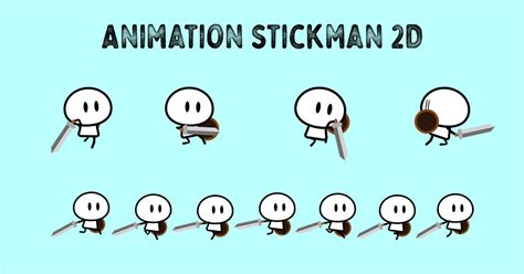 Hero Stickman 2d 2d Characters Unity Asset Store