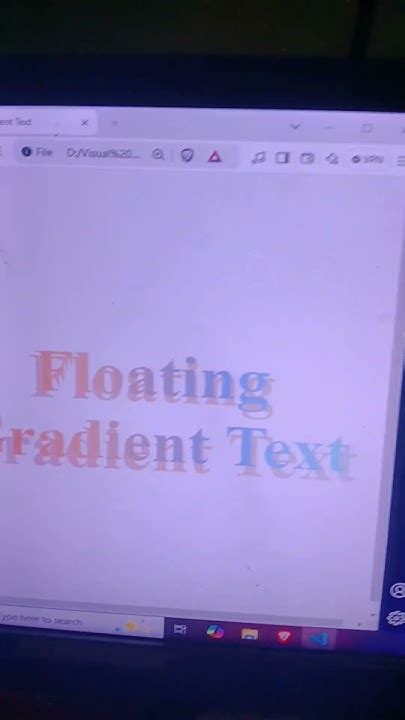 Floating Gradient Text 🎉🎉™️ Htmlcss Webdesign Coding