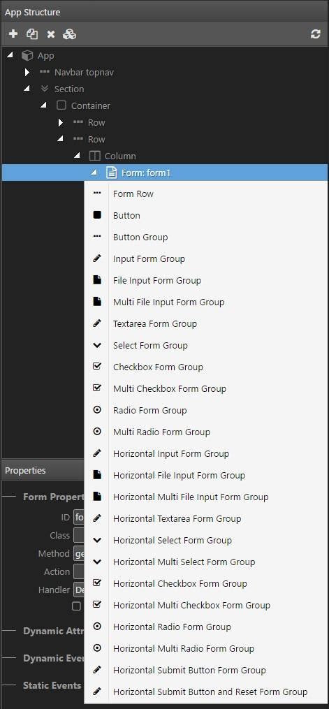app connect bootstrap 4 forms extensions dmxzone