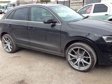 Примерка дисков с прицелом на лето — Audi Q3 (1G), 2 л, 2013 года ...