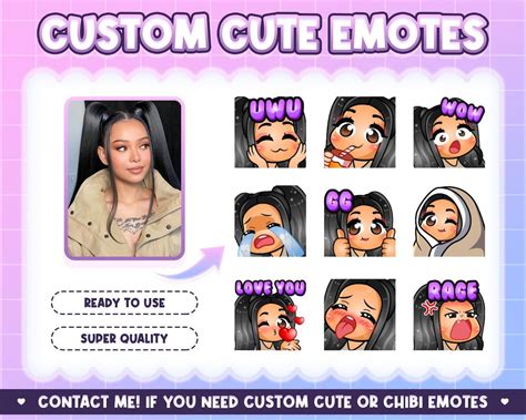 Custom Amazing Emotes Sub Emotes Cheer Emotes Badges Sub Etsy