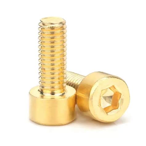Din912 Brass Socket Head Screws Hex Socket Head Cap Screw Brass M6 M8