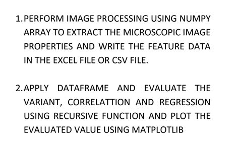 Perform Image Processing Using Numpy Array To Chegg