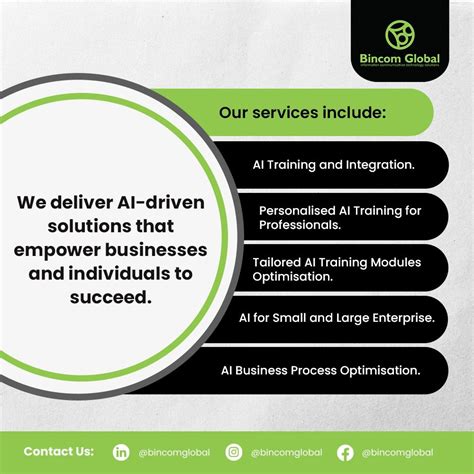 Bincomglobal Aitraining Artificialintelligence Techinnovation