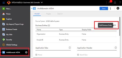 Error No Entities Available In The New Record Menu Of Mdm Saas