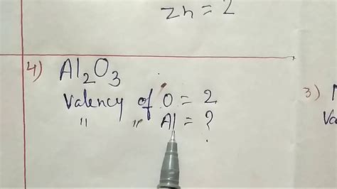 How To Find Out Valency Of An Element In A Compound Class 7 Youtube