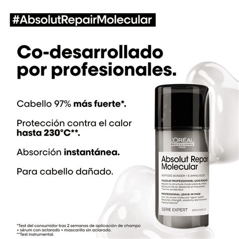 Termoprotector Loreal Molecular Absolut Repair 100ml Mechu2