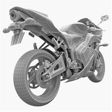 혼다 Cbr 600r 3d 모델 149 Lwo Obj Ma Max 3ds Free3d