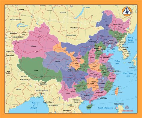 Printable Map Of China