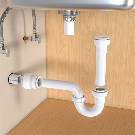 Keeney Insta Plumb 1 12 In D Plastic P Trap Fast Leak Free Drain