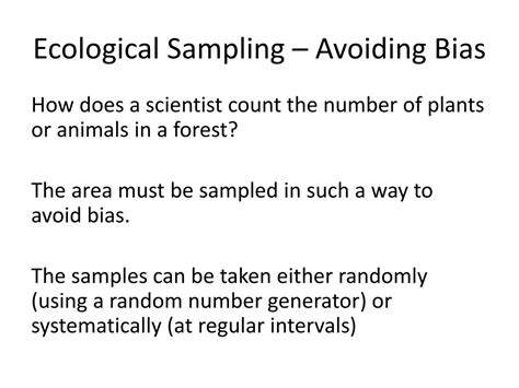 Ppt Ecological Sampling Powerpoint Presentation Free Download Id 2163416