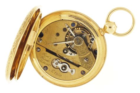 A Mid 19th Century E Howard And Co Series Ii Pocket Watch With 18 Karat Gold Hunting Case
