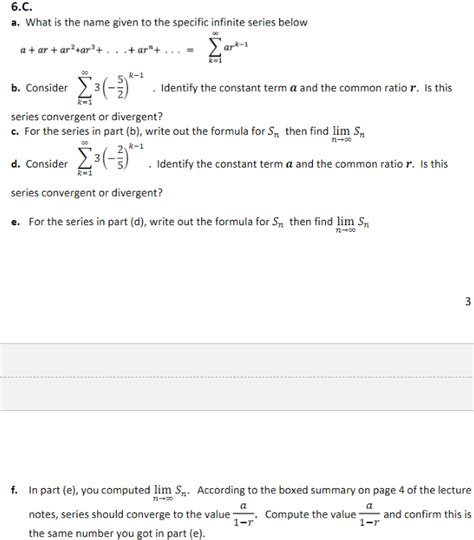 Solved 6 C A What Is The Name Given To The Specific