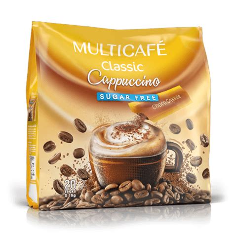 مولتی قیمت و خرید کاپوچینو بدون شکر به همراه پودر مخلوط کاکائو کلاسیک