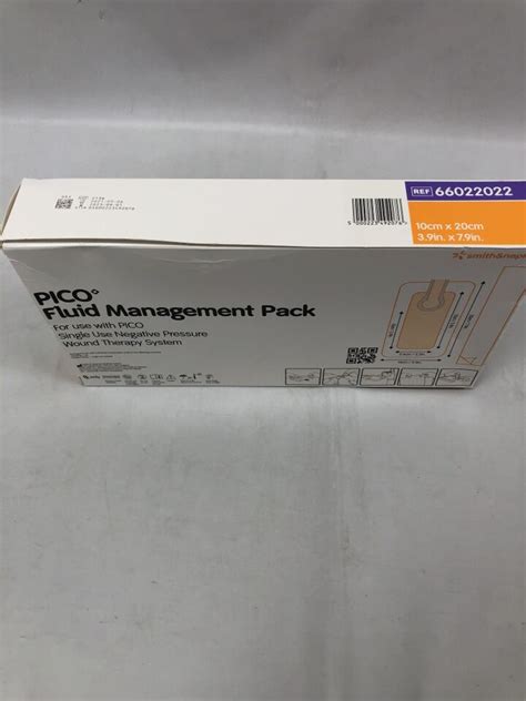 New Smith And Nephew 66022022 Pico Npwt Fluid Management Pack 10cm X 20cm Disposables General
