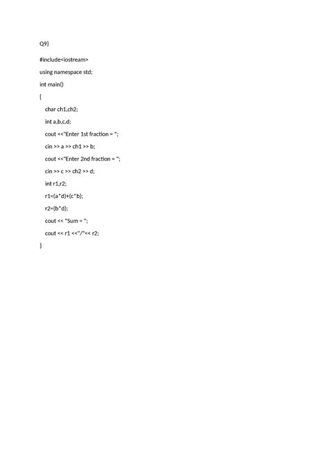 oops 2 q9} include using namespace std int main { char ch1 ch2