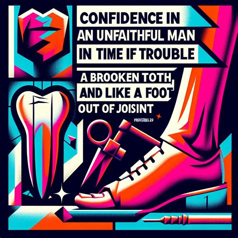 What Does Proverbs 2519 Mean Bible Art