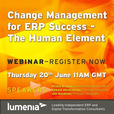 Lumenia Consulting On Linkedin Erp Erpimplementation
