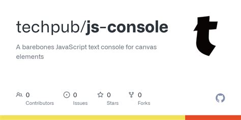 github techpub js console a barebones javascript text console for
