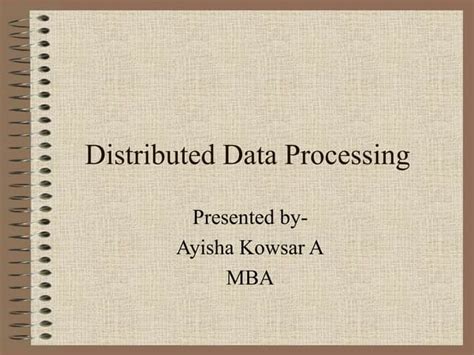 Distributed Data Processing Ppt Databases Computer Software And