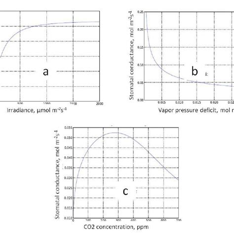 Modeled Leaf Stomatal Conductance As A Function Of A Phloem