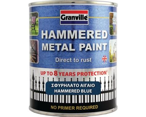 Granville Hammered Blue Metal Paint Homemart