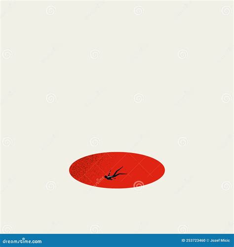 Depression And Fall Vector Concept Symbol Of Anxiety Loneliness