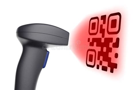 Scanning Qr Code With A Scanner Stock Illustration Illustration Of Industry Binary 251542614