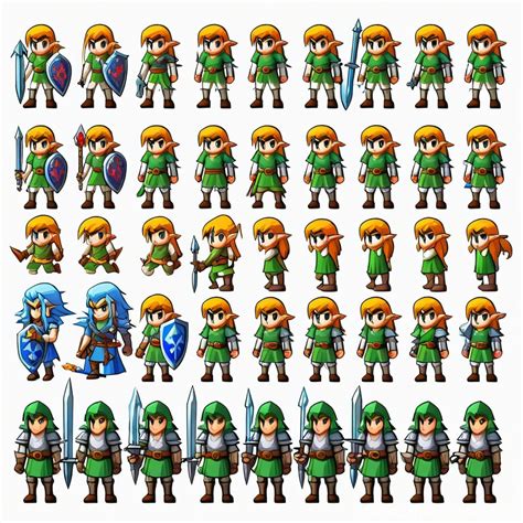 Game Asset Fantasy Warrior Sprite Stable Diffusion Online