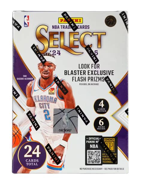 2024 25 Panini Select Basketball 6 Pack Blaster Box Danny Bartok Collects