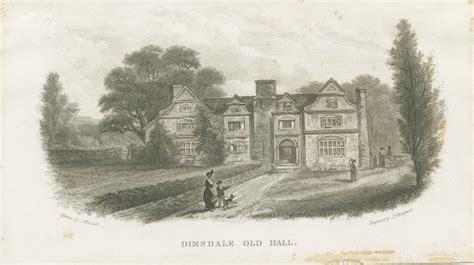Dimsdale Old Hall By School English Buy Fine Art Print
