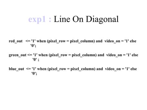 Vga Vhdl Rtl Design Tutorial Ppt