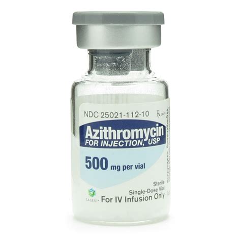 Azithromycin Iv Powder 500mgvial Sdv 10ml 10 Vialstray Mcguff