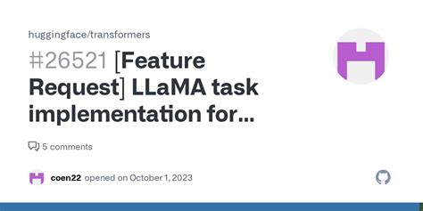 [feature Request] Llama Task Implementation For Tokenclassification · Issue 26521 · Huggingface