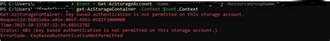 New Azstoragecontext Vs Get Azstorageaccount When Getting Blob