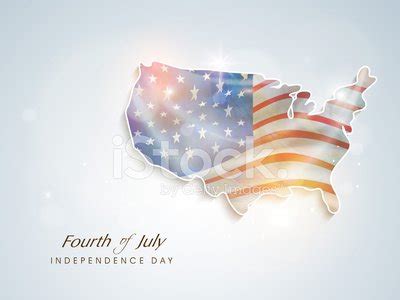 Map Of United States Of America Covered By National Flag Stock Vector Royalty Free FreeImages