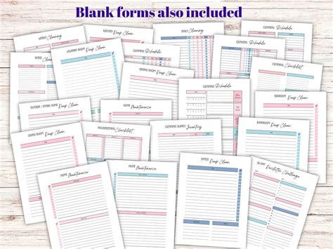 Printable Adhd Cleaning And Declutter Planner With Schedule And Checklists Neurodivergent