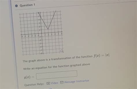 [solved] need help writing an equation for the graph below question 1