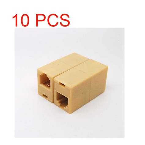 10pcs Rj 11 Phone Line Cable Coupler Connector Soc Grandado