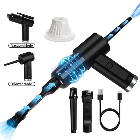 휴대용 미니 무선 자동차 진공 청소기 자동차 좌석 청소용 강력한 전기 공기 먼지떨이 가정용 책상 10000 Pa Aliexpress