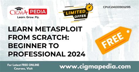 Learn Metasploit From Scratch Beginner To Professional Free Udemy Course CIGMA Pedia