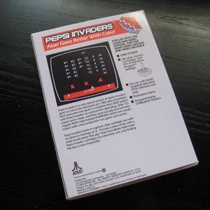 Pepsi Invaders Box For The Atari 2600 Game Etsy