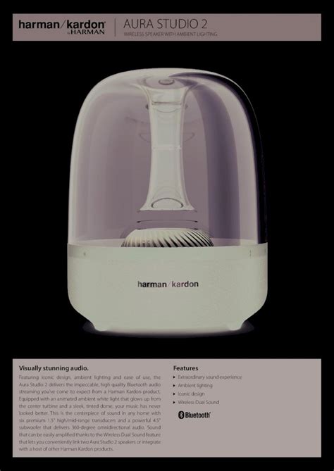 Pdf Aura Studio Harman Kardon Visually Stunning Audio Featuring Iconic Design Ambient