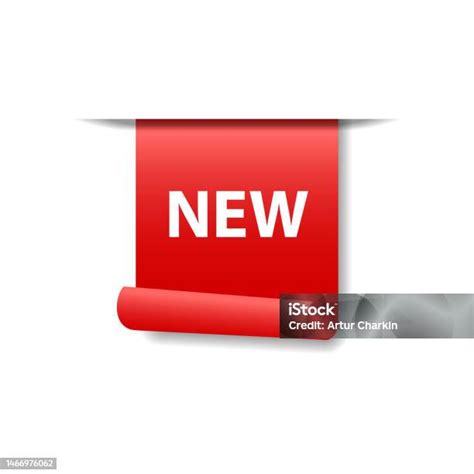 빨간색 수직 3d 리본 소용돌이 웹 태그 흰색 배경에 격리된 책갈피 판매 할인 프로모션을위한 템플릿 3차원 형태에 대한 스톡