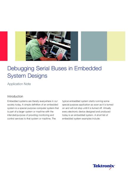 Pdf Debugging Serial Buses In Embedded System Designs Serial Buses In Embedded Sy · Msodpo