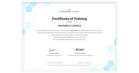 ujwala nagandla on linkedin successfully completed the vlsi design