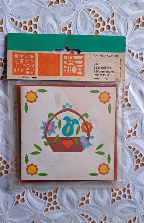 3 Schablonen Und Malanleitung Ddr Veb Mantissa Dresden In Sachsen Frohburg Kleinanzeigen De