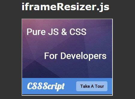 Responsive Adpative Iframe Plugin For Jquery Iframeresizer Js Free Jquery Plugins