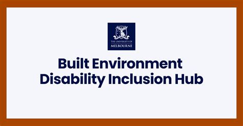 Built Environment Disability Inclusion Hub