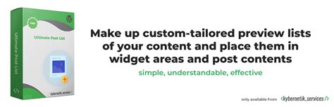 [wordpress] 外掛分享： Ultimate Post List 一介資男